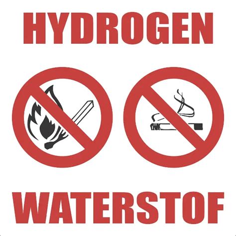 Fr3 Hydrogen Safety Sign Safety Signs And Equipment