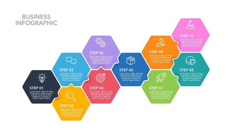 Infographic Design 10 Processes Or Steps 44802593 Vector Art At Vecteezy