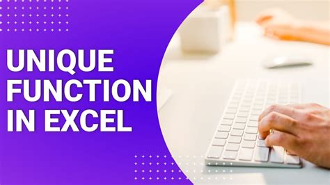 How To Use The Unique Function In Excel Remove Duplicates With Excel