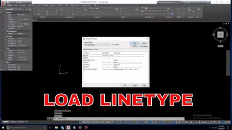 AUTOCAD TUTORIAL WITH HOW TO LOAD LINETYPE YouTube