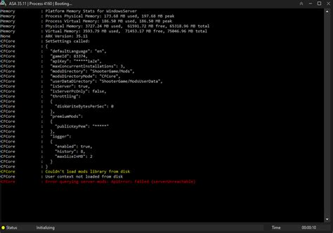 Error Querying Server Mods ApiError Failed ServerUnreachable ARK