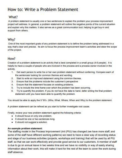 How To Make Create A Problem Statement [templates Examples] 2023