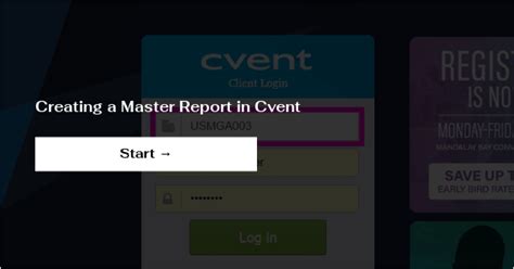 Creating A Master Report In Cvent