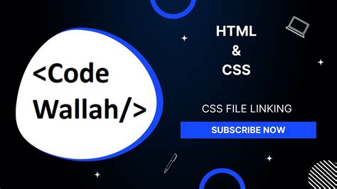 How To Link Css File With Html Css File Linking Html And Css Codewallah Youtube
