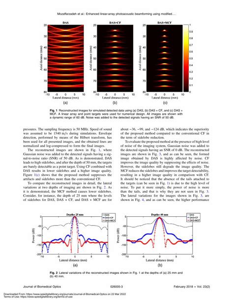 Pdf Enhanced Linear Array Photoacoustic Beamforming Using Dokumentips