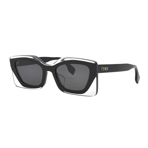 Fendi Grey Irregular Ladies Sunglasses Fe40034u 01a 53 192337097270
