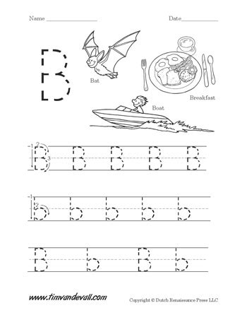 Letter B Worksheets
