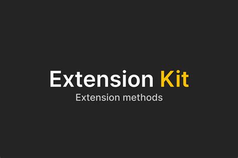 Extension Kit Extension Methods Utilities Tools Unity Asset Store