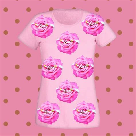 Kawaii Pink Rose T Shirt
