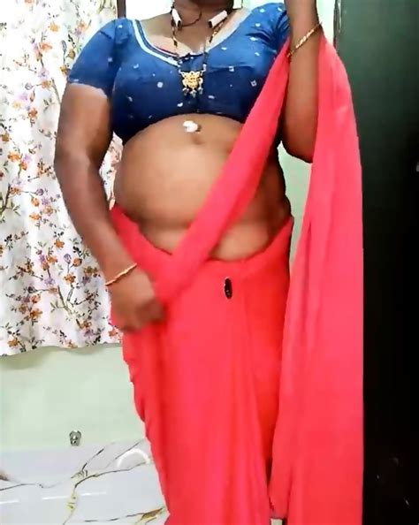 Indian Aunty Navel Show Telugu Nayana