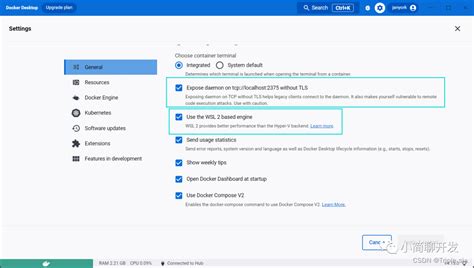Windows10（家庭版）安装docker Desktop并运行docker启动redis服务win10家庭版 Wsl2安装