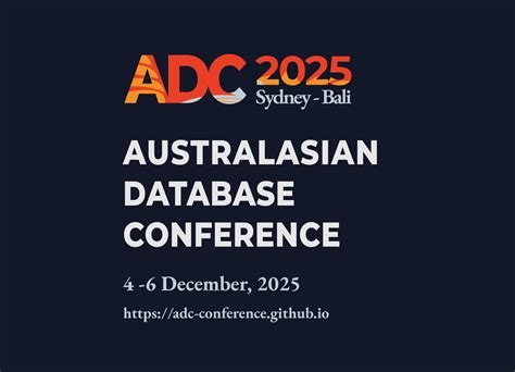 ADC 2025 Australasian Database Conference