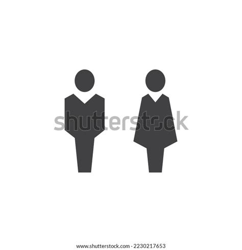 Wc Icon Male Female Restroom Icon Stock Vector Royalty Free 2230217653 Shutterstock