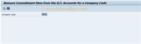 OFD8 SAP Tcode Delete Commitment Item From G L Account OFD8 SAP Tcode Delete Commitment Item From G L Account