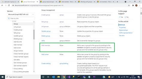 I Am Trying To Add Member In Mail Enabled Security Group Using Graph