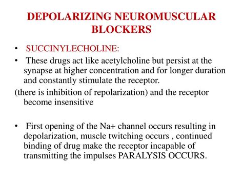 Ppt Neuromuscular Blockers And Central Muscle Relaxants Powerpoint Presentation Id 2227126