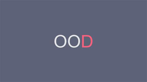 Ood Object Orientated Design Ppt