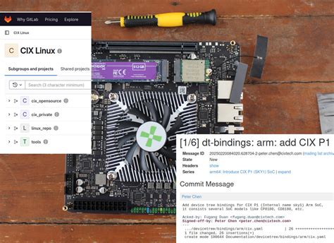 software progress and source code release for cix p1 armv9 soc and