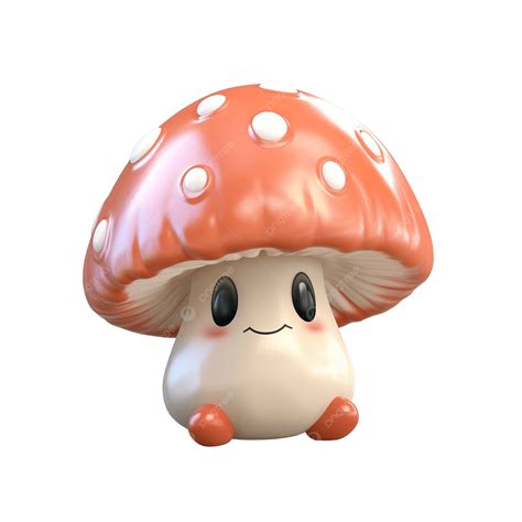 可愛的快樂蘑菇角色ai生成 蘑菇 水果 热带png去背圖片素材免費下載，免摳圖設計圖案下載 Pngtree