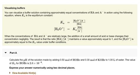 Solvedvisualizing Buffers You Can Visualize A Buffer Solution