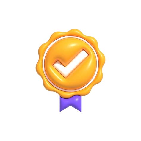 Premium Photo 3d High Quality Guarantee Checkmark Best Quality Of