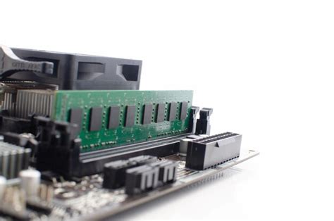 Premium Photo Computer Motherboard Cpu Ram Memory Slot Socket And Computer Components Concept