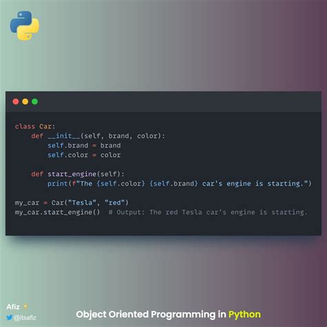 Python Object Oriented Programming With Code Snippets In This Two