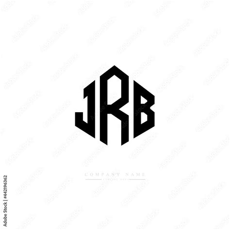 Jrb Letter Logo Design With Polygon Shape Jrb Polygon Logo Monogram