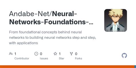 Github Andabe Net Neural Networks Foundations And Applications From Foundational Concepts