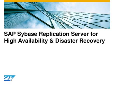Ppt Sap Sybase Replication Server For High Availability And Disaster Recovery Powerpoint