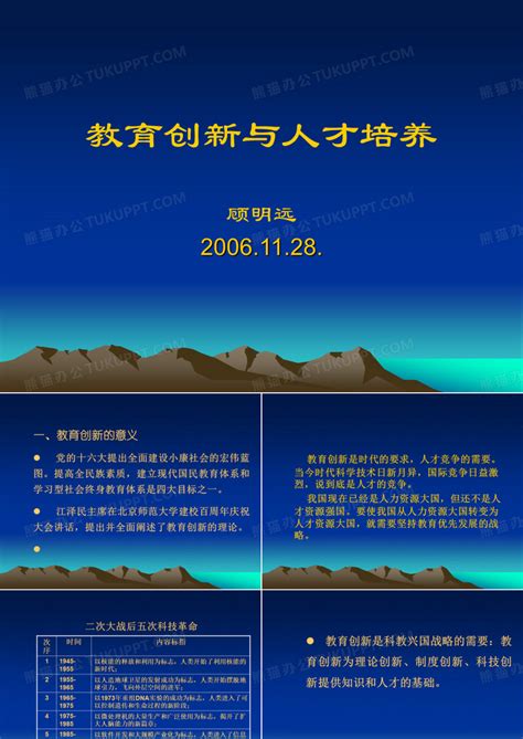 教育创新与人才培养PPT模板下载 编号lrgngnzz 熊猫办公