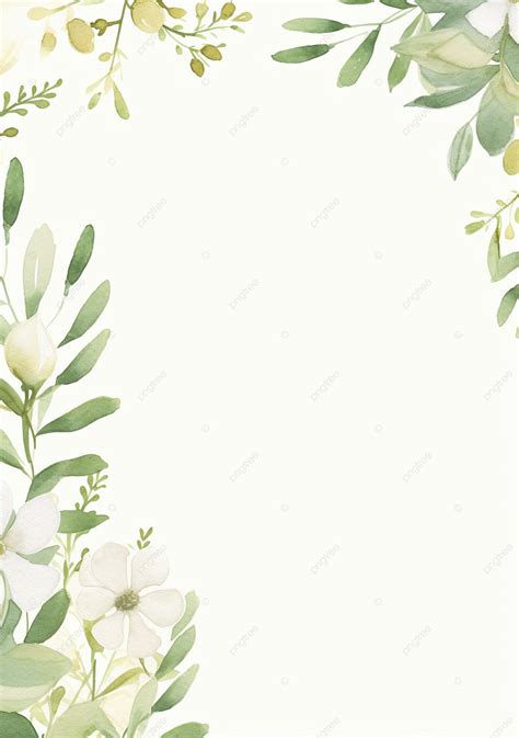 수채화 꽃 잎 테두리 배경 배경 화면 및 일러스트 무료 다운로드 Pngtree
