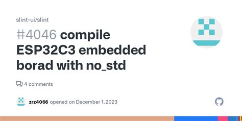 Compile ESP32C3 Embedded Borad With No Std Issue 4046 Slint Ui