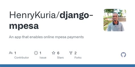 GitHub HenryKuria Django Mpesa An App That Enables Online Mpesa Payments