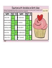 Equations With Variables On Both Sides Problems Pdf Equations With Variables On Both Sides