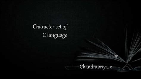 Character Set Of C
