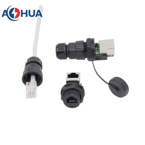 Rj45 Cat 6 Modular Plug 8p 8c Ethernet Plug Pass Through Connector Rj45 Connector And