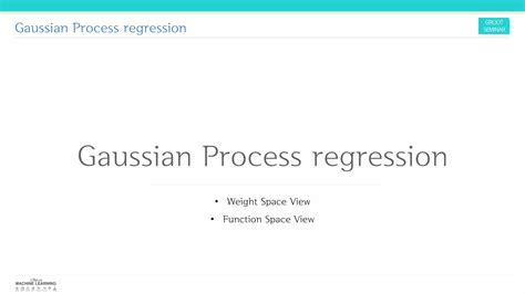 gaussian process regression pdf