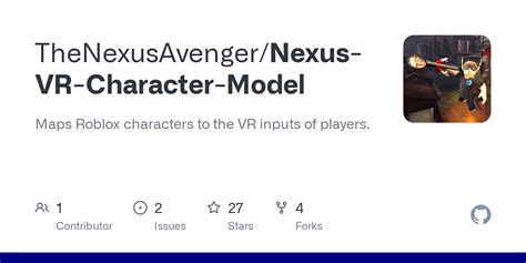 Needs Maintainer Nexus Vr Character Model Open Source Community
