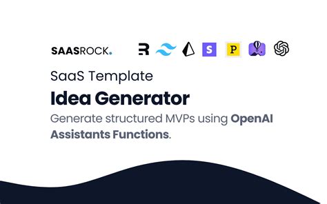 SaaS Template Idea Generator SaasRock