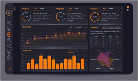 Premium Vector This Infographic Shows A Modern Interface For Managing And Analyzing Financial