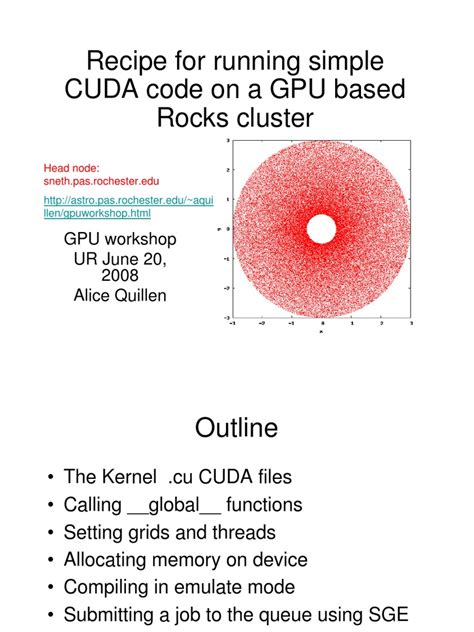 Recipe For Running Simple Cuda Code On A Gpu Based Rocks Cluster Pdf Array Data Structure