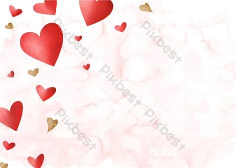 Beautiful Love Background Red PSD Free Download Pikbest