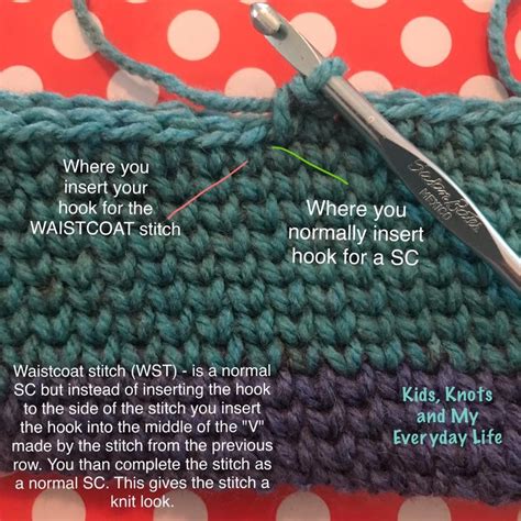 Waistcoat Stitch Crochet Stitches Tutorial Crochet Waistcoat