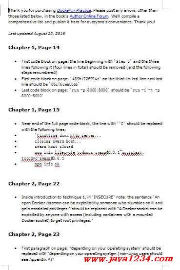 docker in practice errata pdf 下载 java知识分享网 免费java资源下载