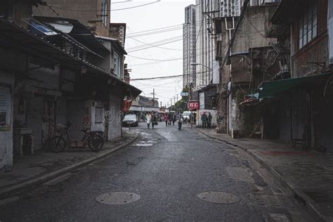 Poor Neighborhood Of Huang Pu District In Shanghai China Editorial Stock Image Image Of
