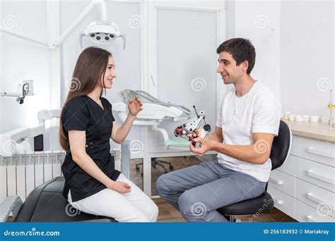 Articulator With Jaw Model In The Dental Laboratory Stock Image