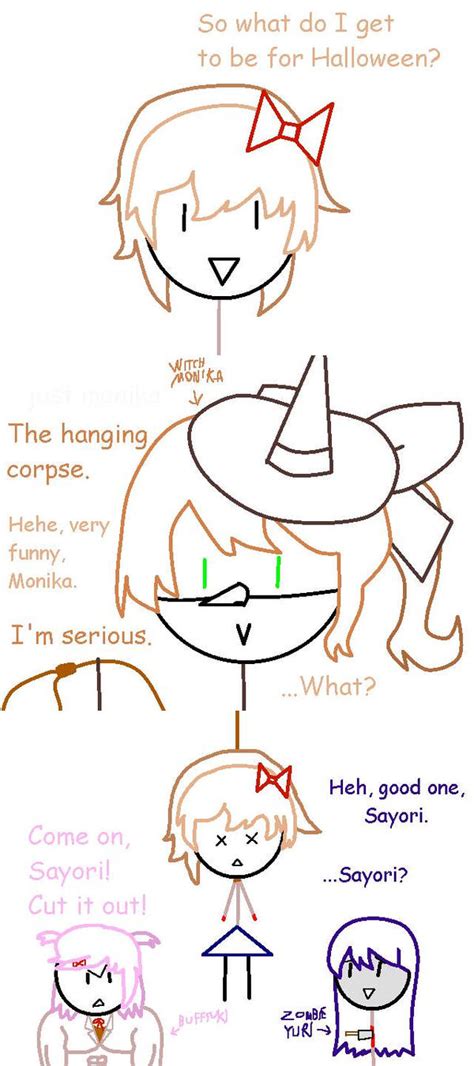 Ddlc Halloween By Nathanu Da On Deviantart