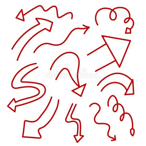 Set Of Arrow Pointers Driving Direction Icon Stock Vector