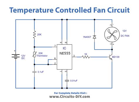 Temperature Controlled Fan Using 555